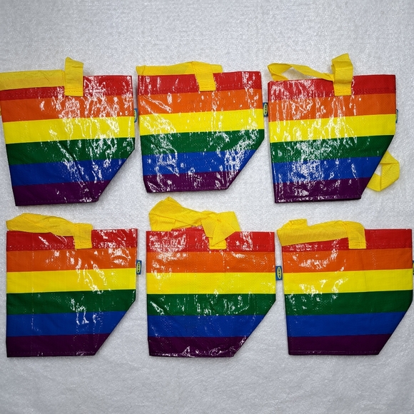 IKEA | Other | 6 New Ikea Storstomma Small Rainbow Lgbtq Pride Tote ...